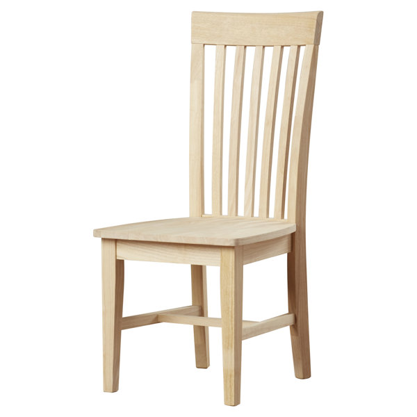 Mistana™ Lynn Solid Wood Slat Back Side Chair In Unfinished And Reviews